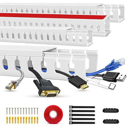 Cable Duct Management Raceway Kit, 62.8" (4 x 15.7) Server Rack Cable ...