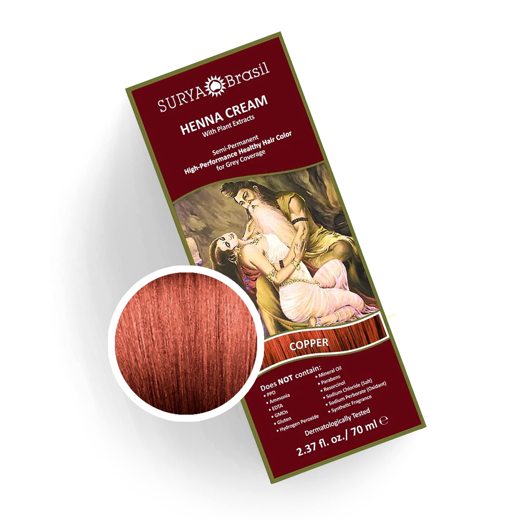Mua Henna Cream Hair Color Treatment, Copper, 2.37 oz / 70 ml trên ...