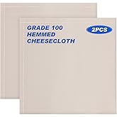 Amazon.com: Cheese Cloths, 12 PCS Precut 20x20 Inch, Grade 100 Hemmed ...