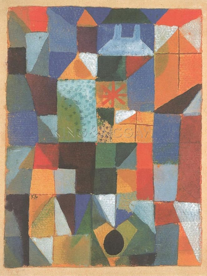 Cityscape with Yellow Windows By Paul Klee: Amazon.co.uk: Kitchen & Home