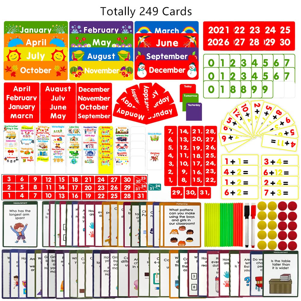 Mua Math Calendar Classroom Pocket Charts Daily Math Activities ...