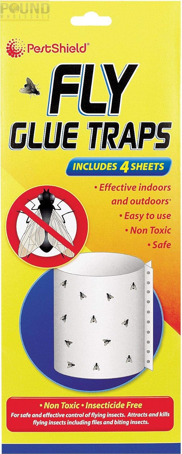 Pestshield Window Sticker Fly Traps Attractive Flower Design (6 Traps ...