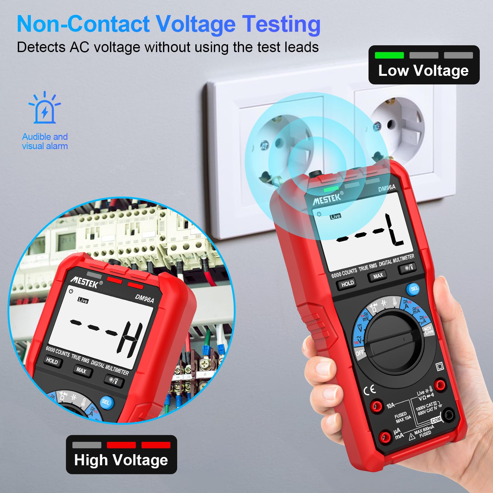 Mua Digital Multimeter - MESTEK TRMS 6000 Counts Voltmeter with NCV ...