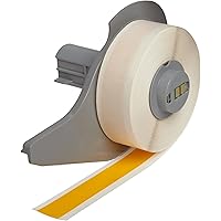 Amazon.com: Brady M71C-500-581-YL 50' Length x 0.5" Width Yellow Color ...