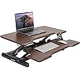 Amazon.com: Mount-It! Height Adjustable Standing Desk Converter ...