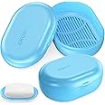 Amazon.com: 2Pack Bar Soap Holder, Portable Soap Case with Lid ...