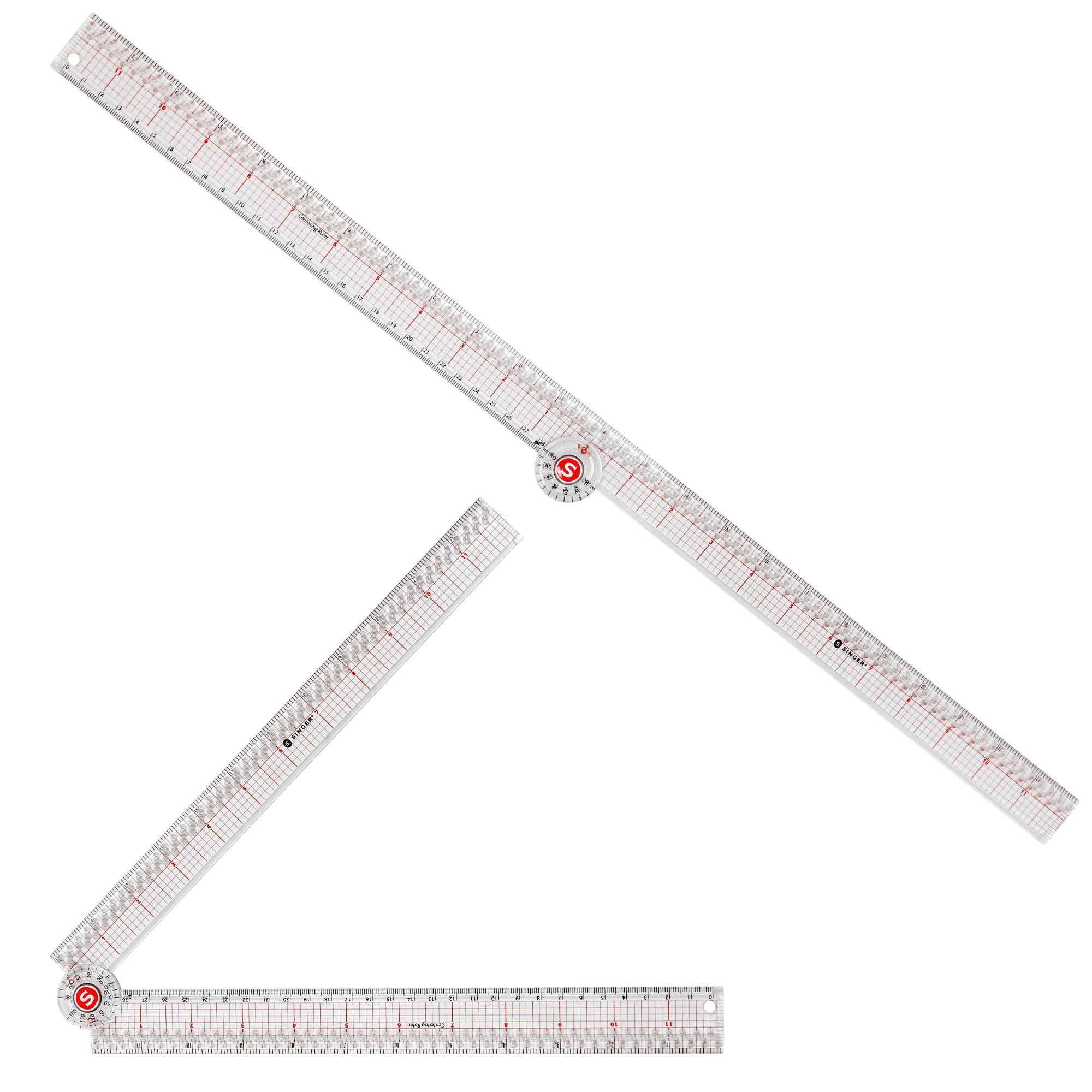 SINGER 24-Inch Folding Ruler with Precision Marking & Grid Lines for ...