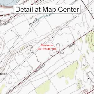 Amazon.com : USGS Topographic Quadrangle Map - Massena, New York ...