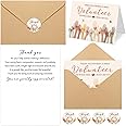 Amazon.com: Sinload 50 Sets Volunteer Thank You Cards with Envelopes ...