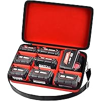Amazon.com: Extra Large Battery Holder Storage Case for Milwaukee M18 ...