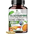 Amazon.com: Glucosamine with Chondroitin Sulfate, Turmeric, MSM, Boswellia - Triple Strength ...