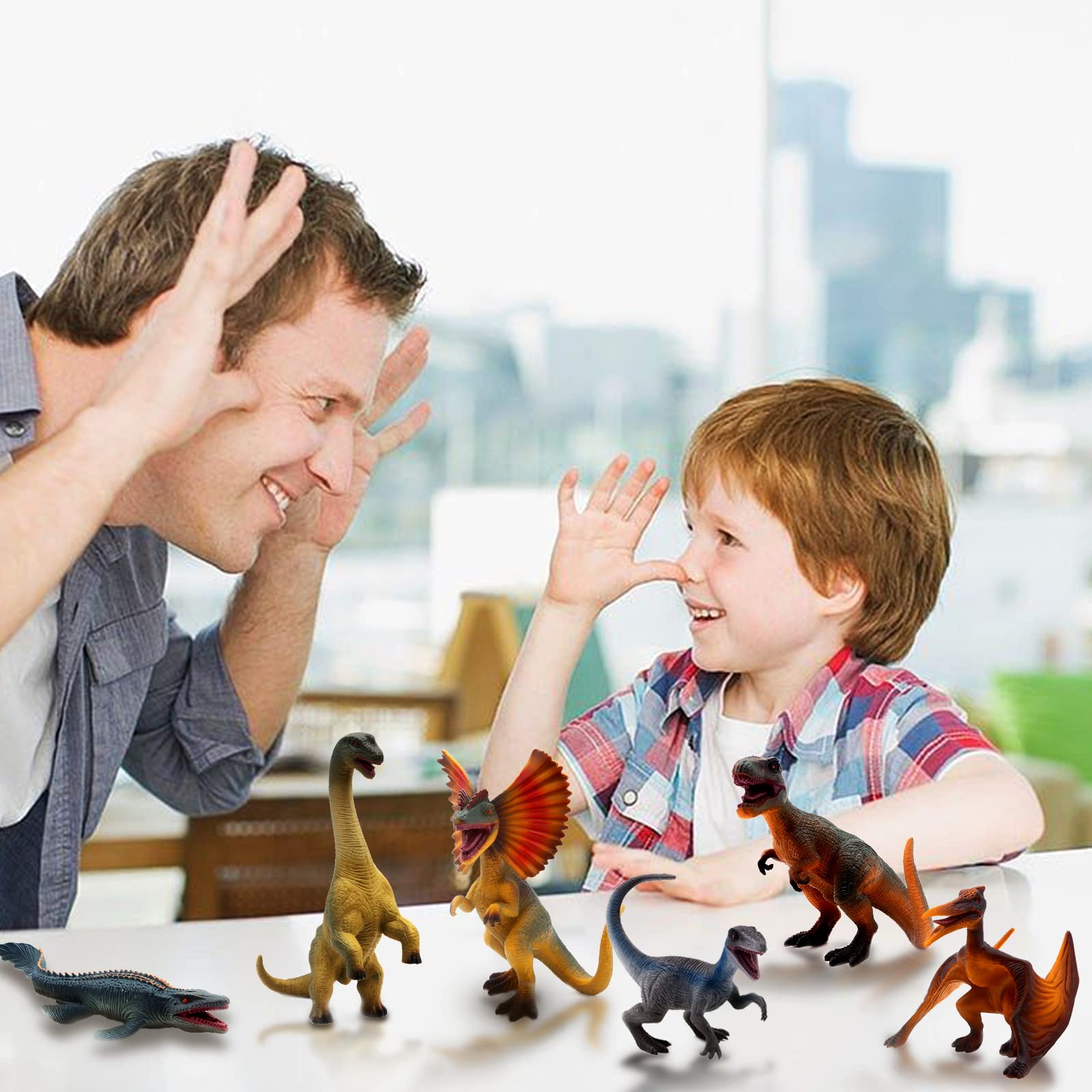 Mua SIENON 6Pack 6.3 Inch Jurassic Dinosaur Toy Figures, Realistic Dino ...