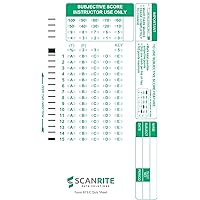 Amazon.com: ScanRite 815-E Scantron Compatible Quiz Sheet. 15 Questions ...