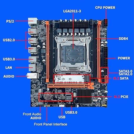 Mua X99H Motherboard, DDR4 Dual Channel Desktop Motherboard with E5 ...
