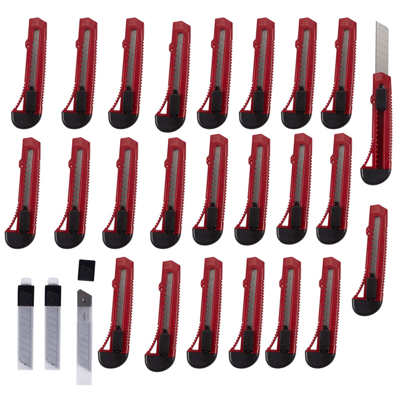 24-Pack Razor Knife Set - Box Cutter Utility Knife Set With Retractable ...