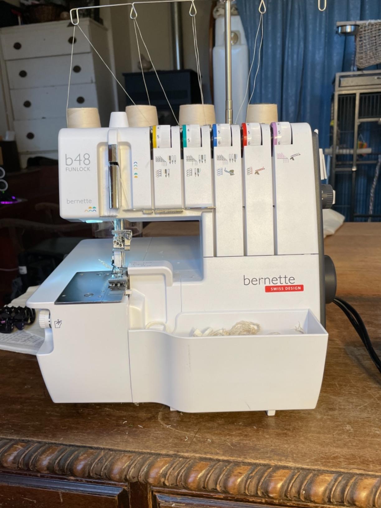 $81/mo - Finance Bernette 48 Funlock Serger Coverstitch Sewing Machine + 6 Free Feet Kit! | Buy ...