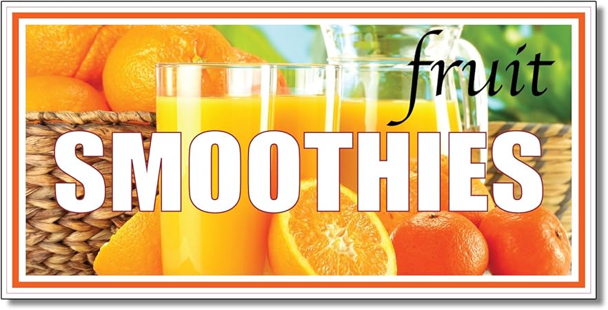 Amazon.com : Fresh Smoothies Restaurant Café Bar Decal Sticker Retail ...