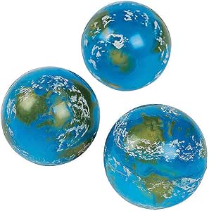 Amazon.com: Fun Express Earth Bouncing Balls - Toys - 12 Pieces : Toys ...