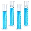 Akamino 4 Packs 1000ml Plastic Graduated Cylinder,Transparent Measuring ...