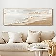 Amazon.com: Framed Boho Abstract Beach Wall Art for Bedroom - Long ...