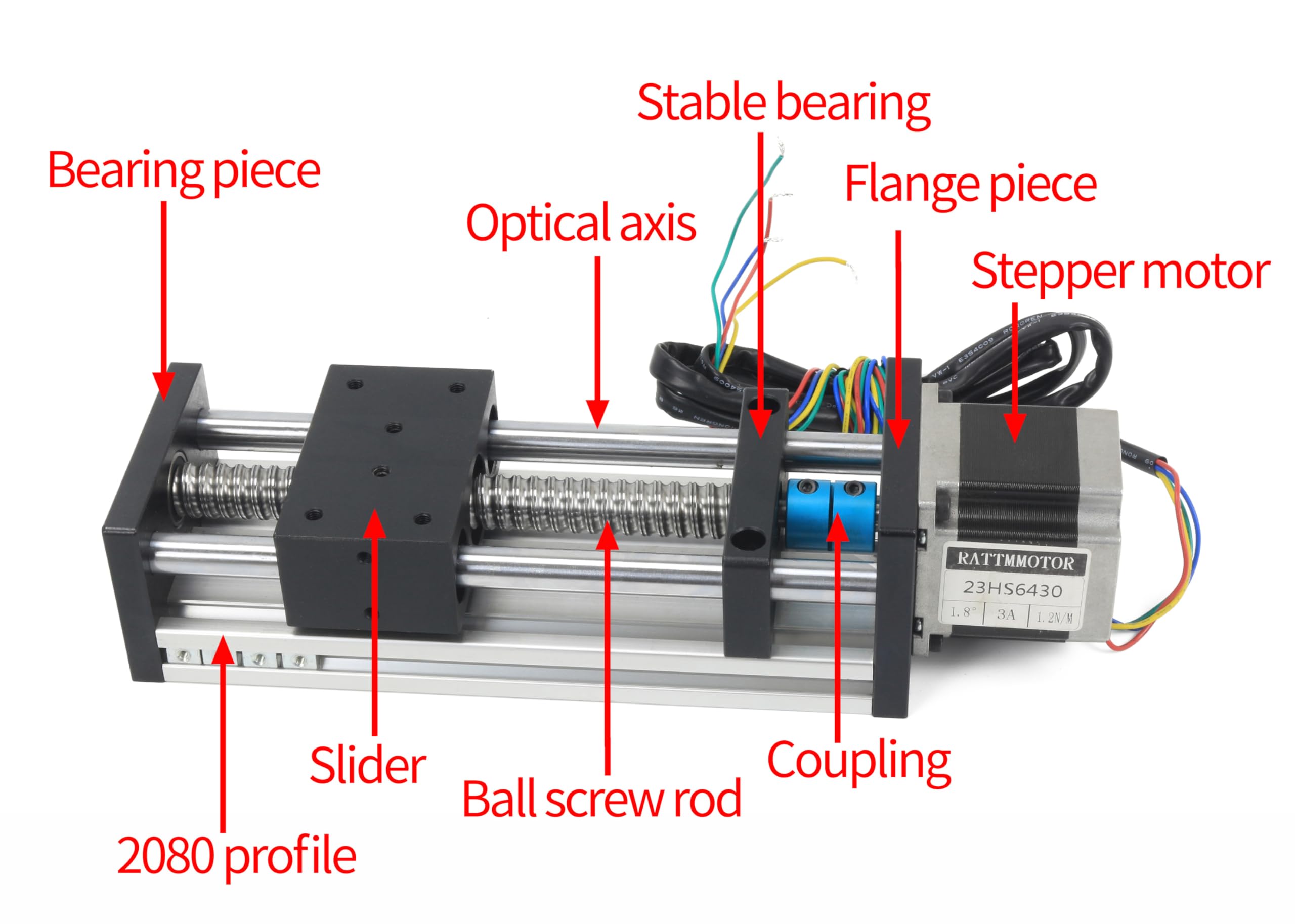 Mua RATTMMOTOR Linear Stage Actuator Moving Length 100mm Double Optical ...