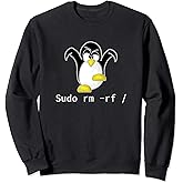 Amazon.com: Tux Linux Penguin Sudo Rm Rf | Programmer Developer Hacker T-Shirt : Clothing, Shoes ...