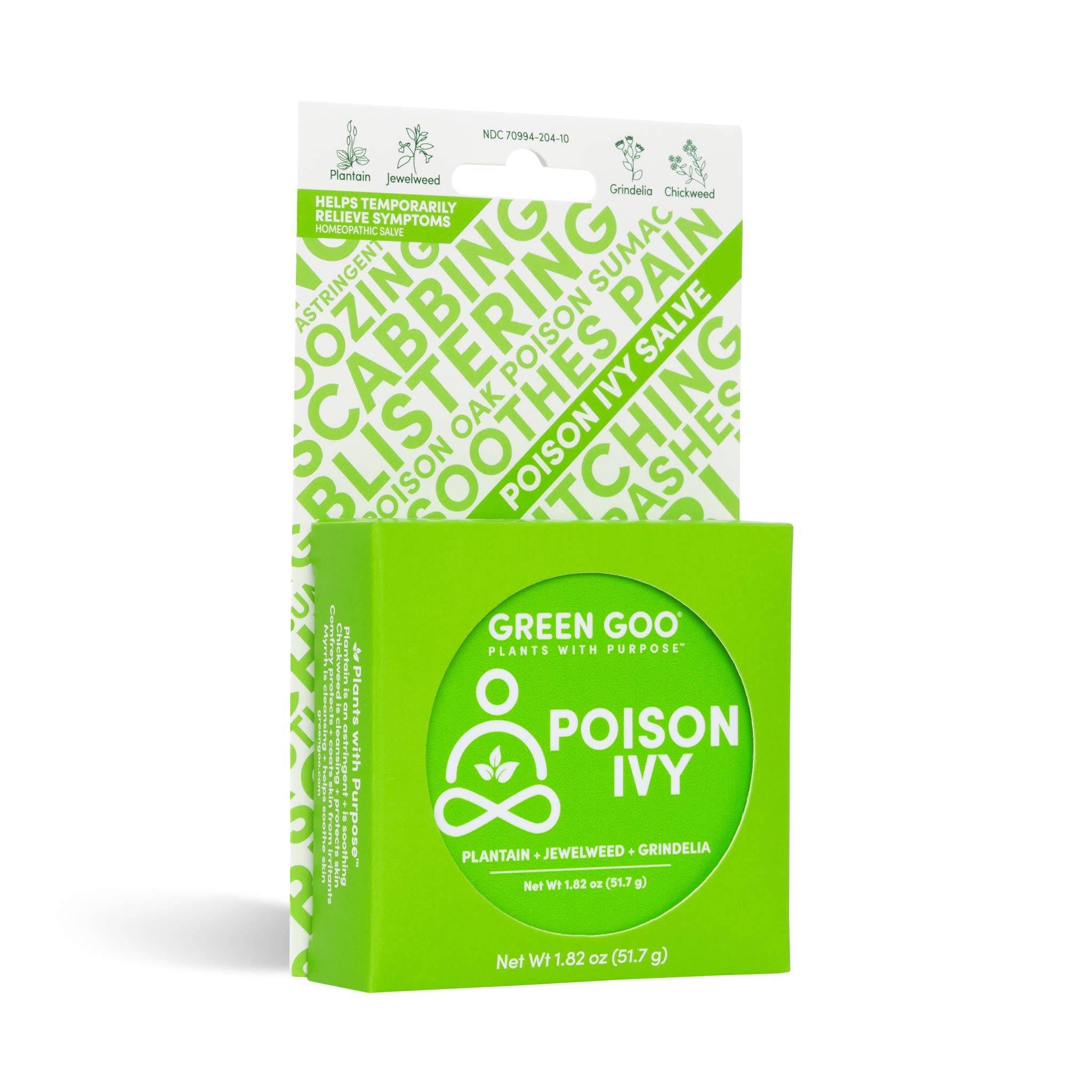 Green Poison Ivy Treatment & Relief salve, Natural Poison Ivy Cream For ...