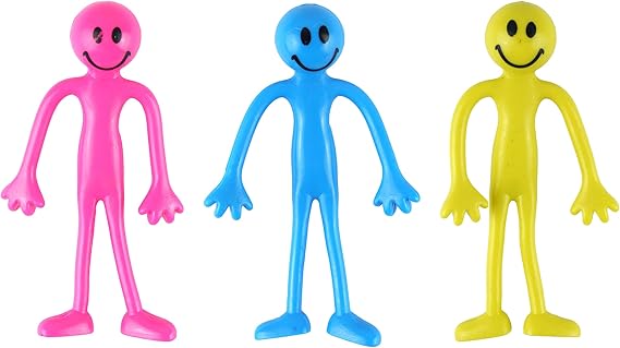 3 x Bendable Figures Characters Smilers - Fiddle Toys - Sensory Toys ...