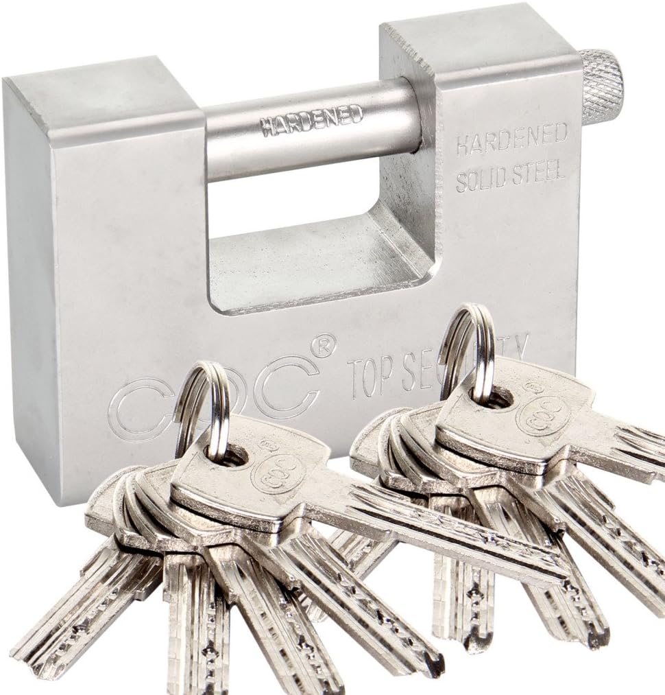 PetHot 94mm Heavy Duty Container Garage Shutter Padlock Security ...