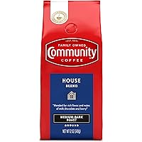 Amazon.com : Community Coffee House Blend 12 Ounces, Medium Dark Roast ...