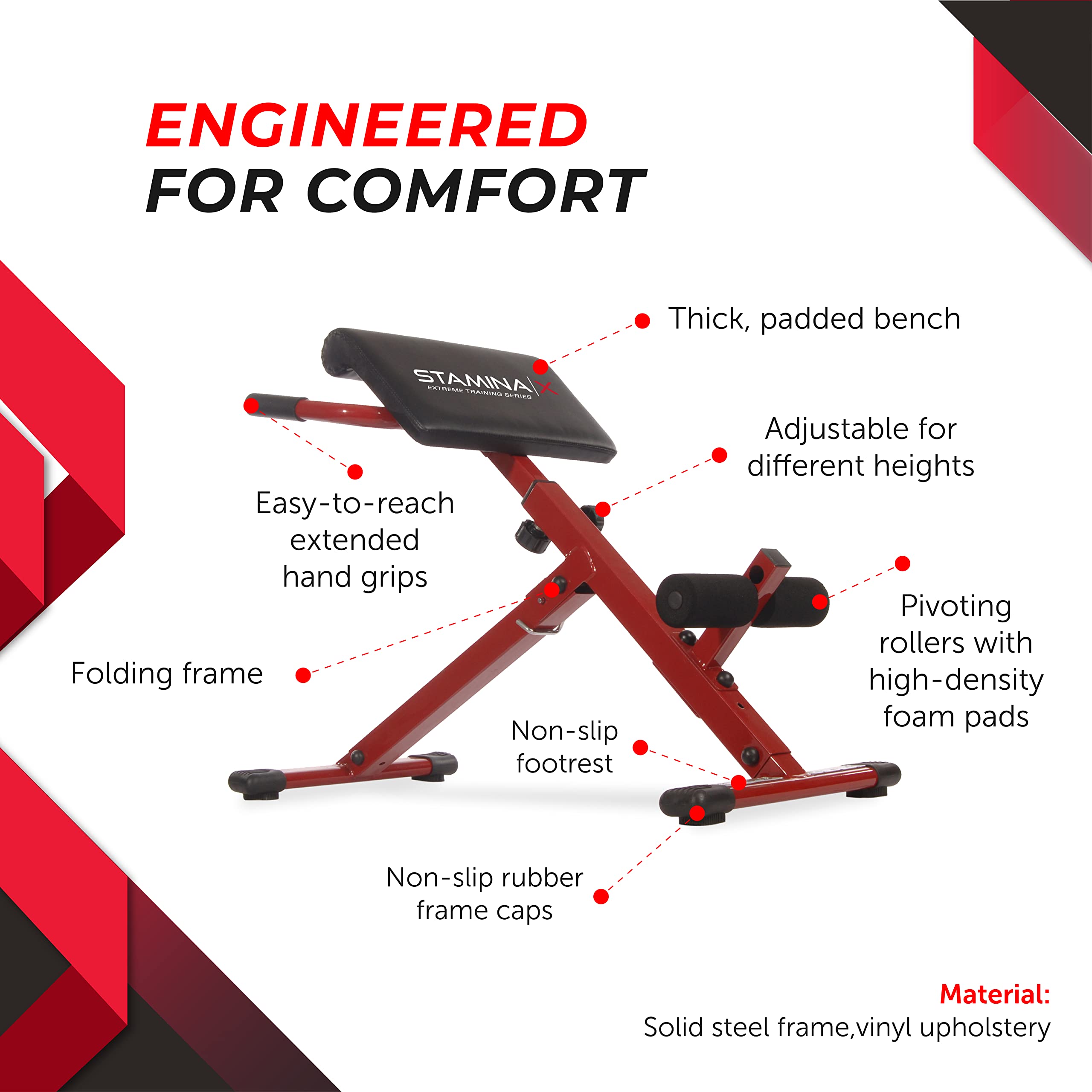 Mua Stamina X Adjustable Ab, Back, and Core Strength Exercise, Sit-Up ...