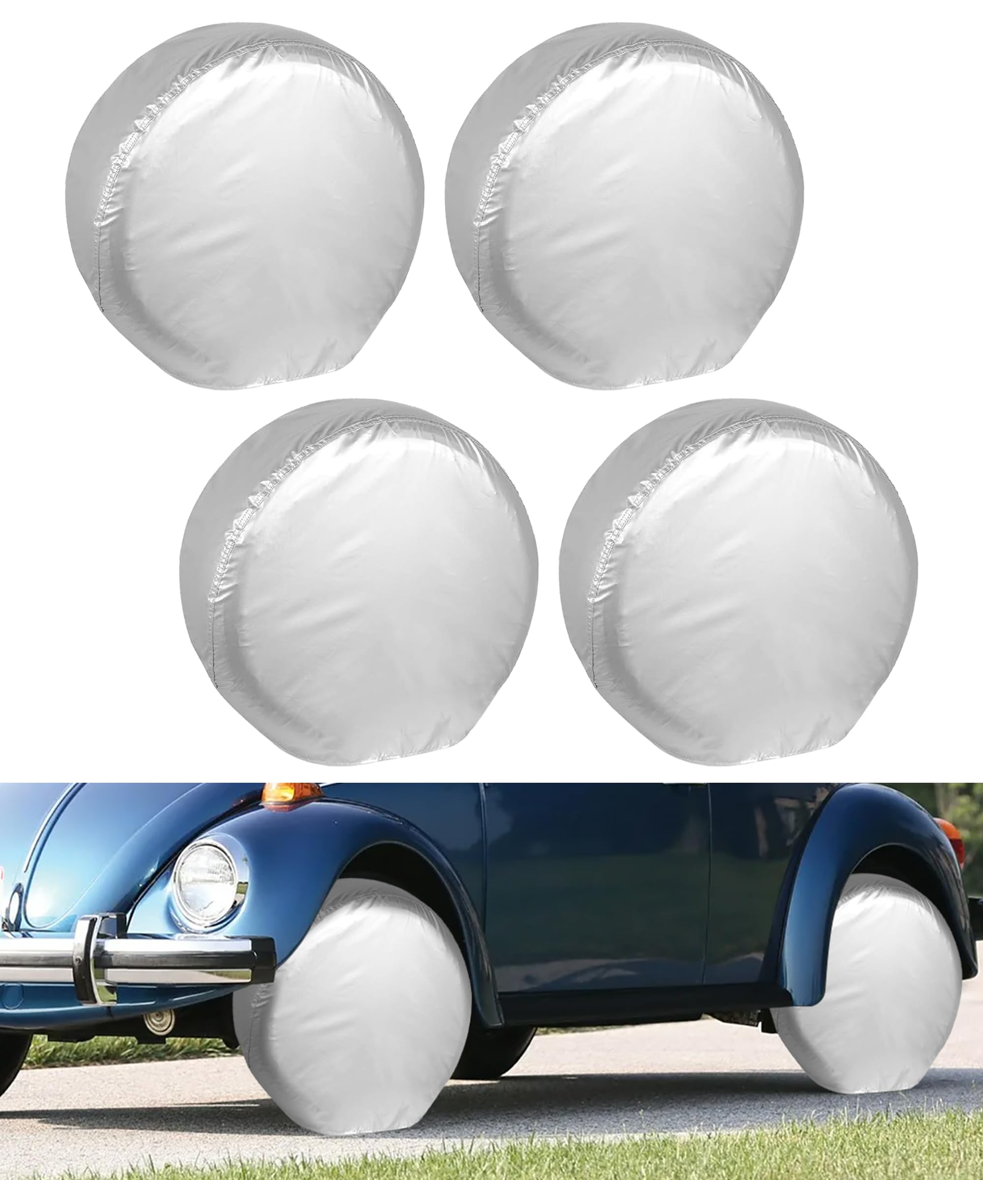 RACOONA Tire Covers,RV Tire Covers Set of 4,RV Wheel Covers,Car ...
