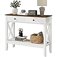 Amazon.com: Lomojo Console Table,Sofa Table Farmhouse Entryway Table ...