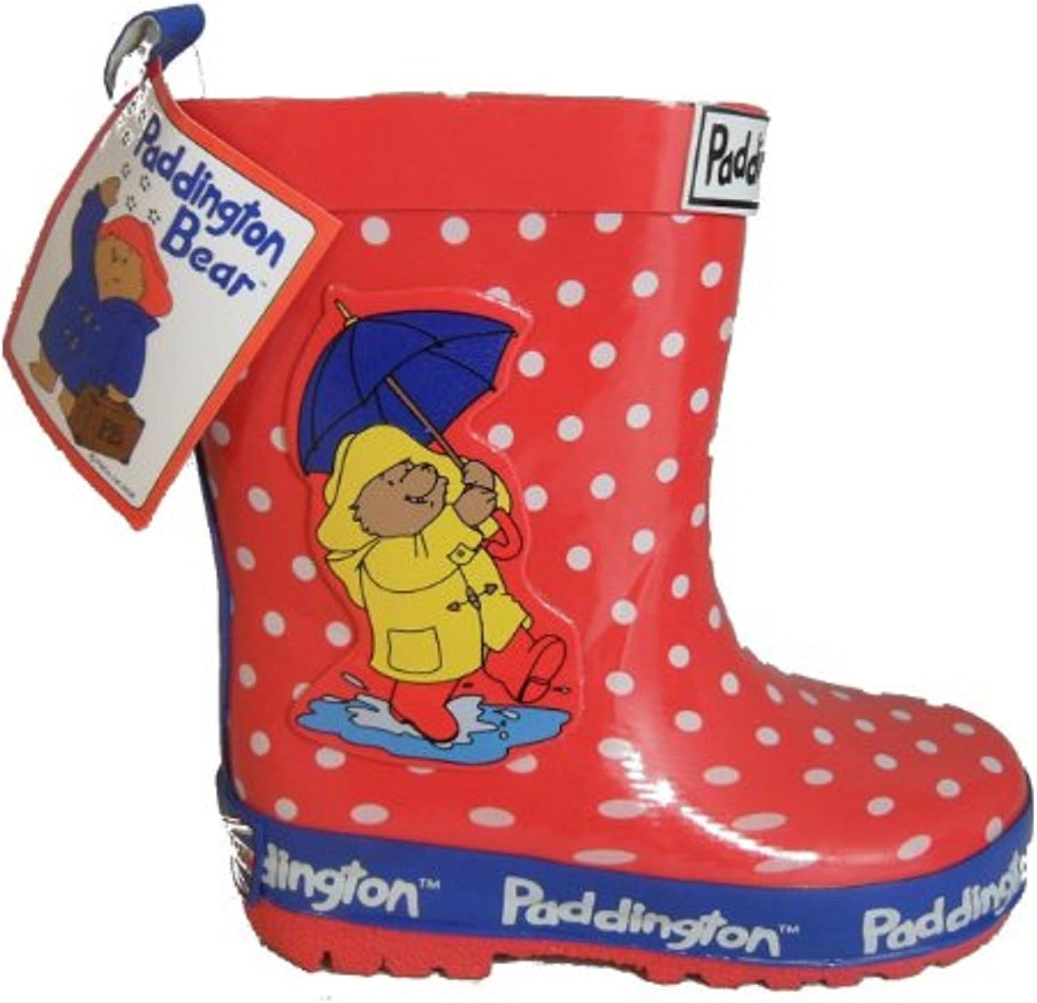 Paddington Bear Rubber Wellington Boots Wellies UK 10 Red: Amazon.co.uk ...