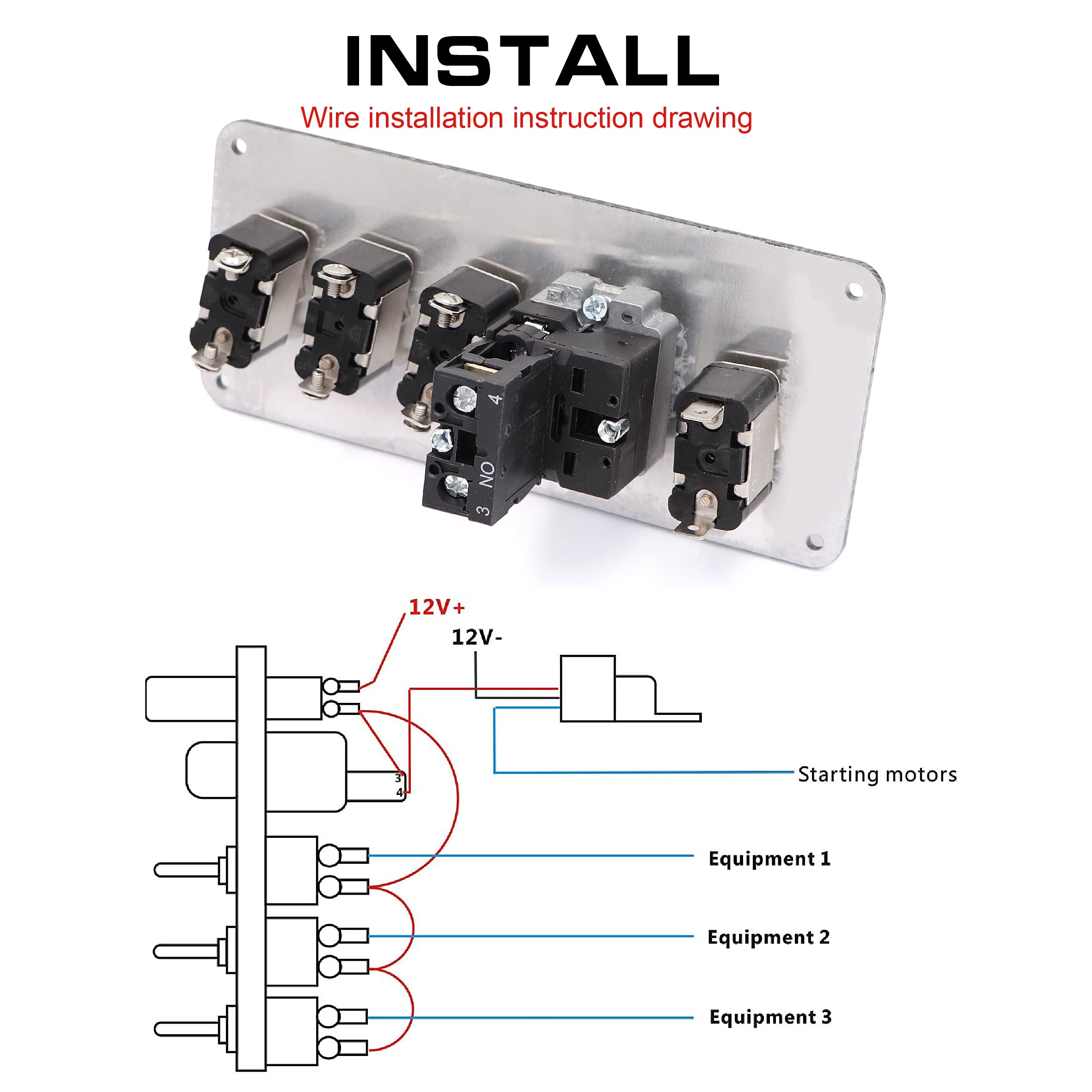 Mua 12V Racing Car Ignition Switch Panel with Engine Push Button ...
