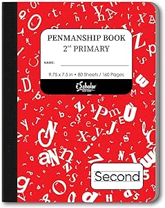 Amazon.com : iScholar Grade 2 Primary Composition Book, 7.5 x 9.75 ...