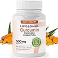 Amazon.com: Moon + Mercury Liposomal Turmeric Curcumin 500mg - 60 ...