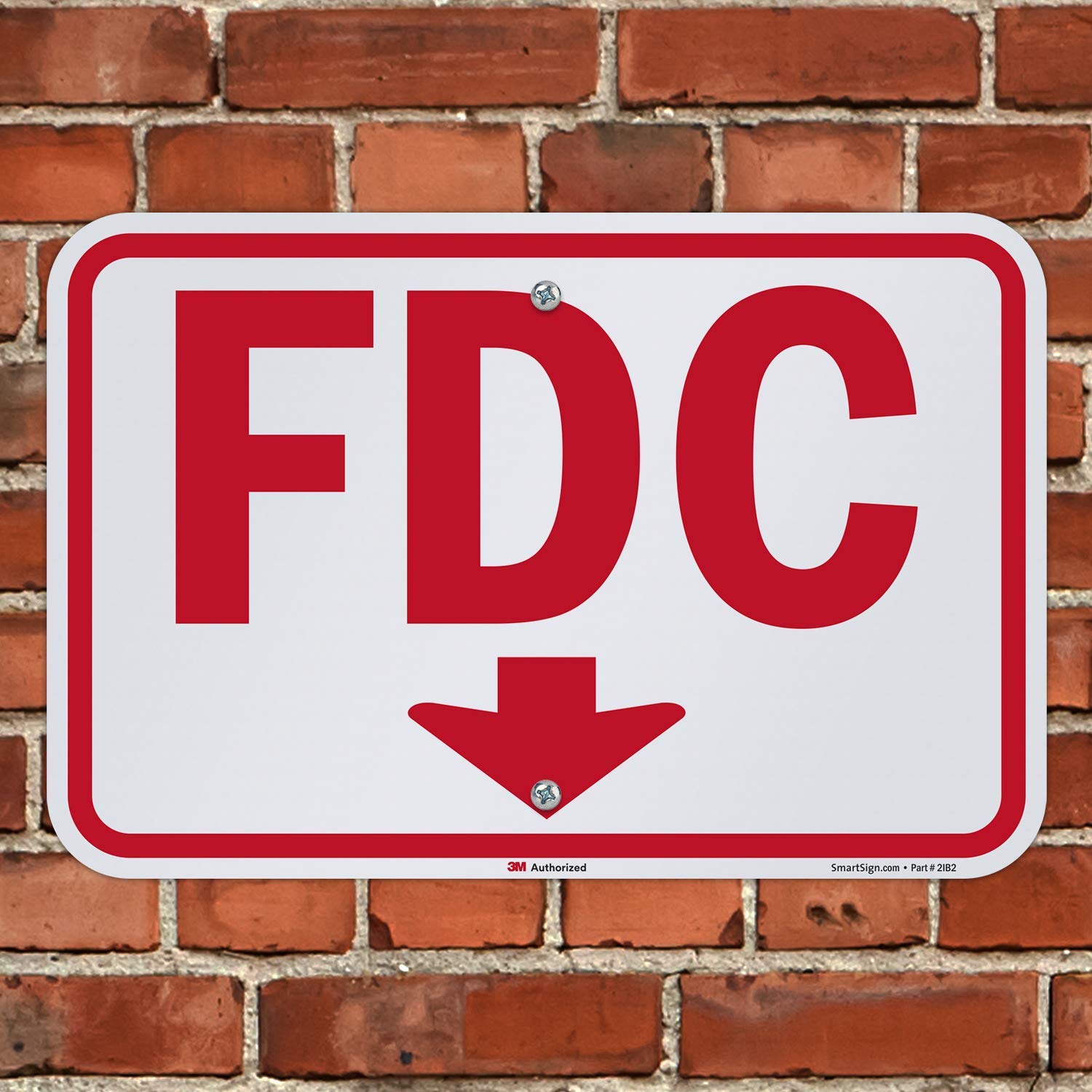 Mua SmartSign - K-8238-EG-12x18 "FDC" Sign with Down Arrow | 12" x 18 ...