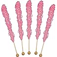 Amazon.com : Pink Rock Candy Sticks - 12 Pack Individually Wrapped ...