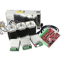 Amazon.com: RATTMMOTOR 3 Axis USB Mach3 CNC Controller Kit, Nema23 Stepper Motor 57mm 3A 1.8Nm ...