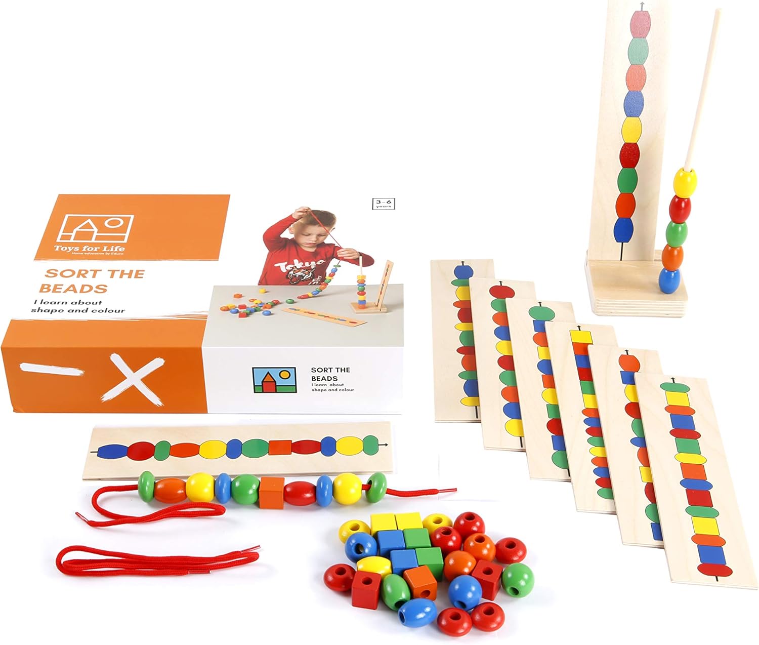 Amazing Child Premium Educational Toy Range: Beads pattern game: Sort ...
