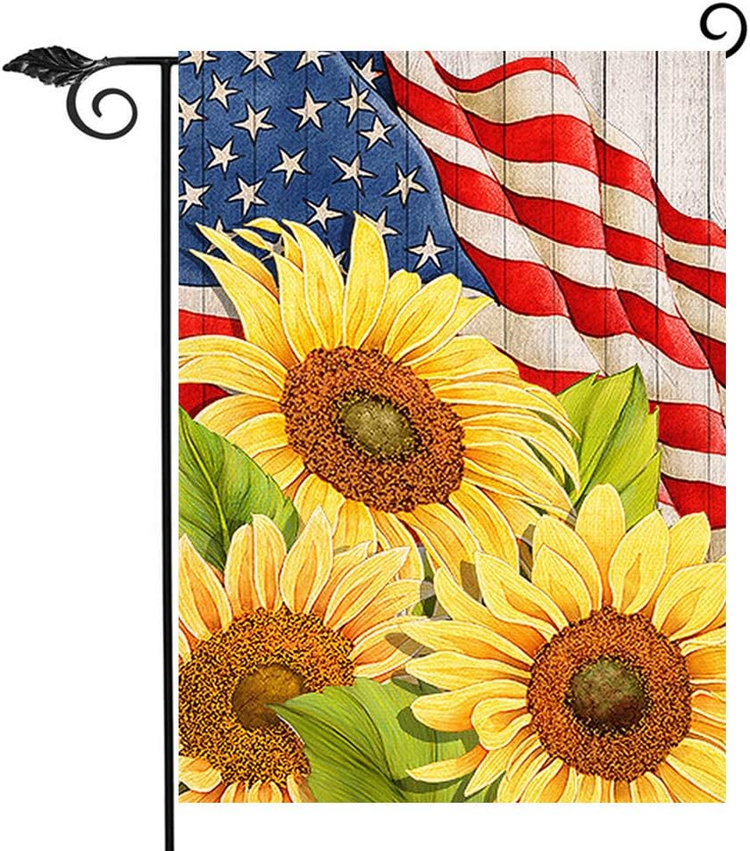 Amazon.com : Hzppyz Sunflower Garden Flag Fall Decorative House Yard ...