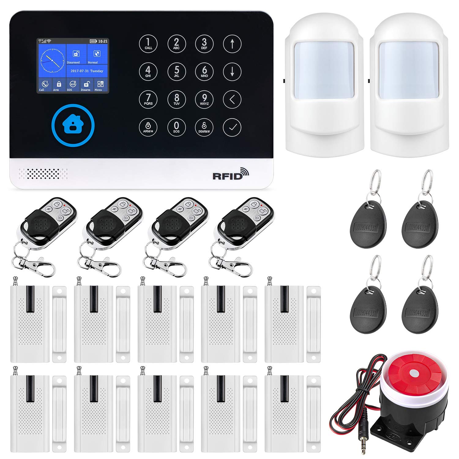 KERUI WG11 WiFi/GPRS/gsm Sistema de Alarma para Casa Control Remoto por ...