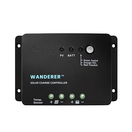 Renogy Wanderer -- 30A Advanced PWM Negative-Ground Solar Charge Controller