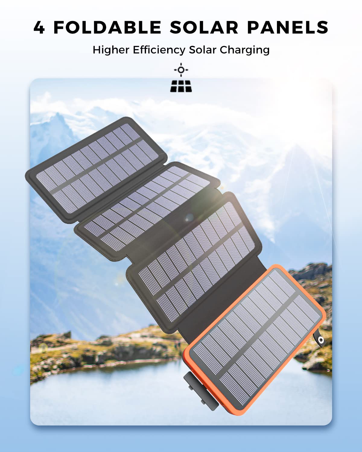 Mua Solar Power Bank Charger 25000mAh-22.5W Solar Phone Charger 3A Fast ...