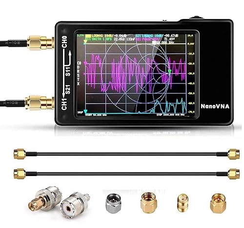 NanoVNA-H REV3.4 Vector Network Analyzer,10KHz -1.5GHz HF VHF UHF ...