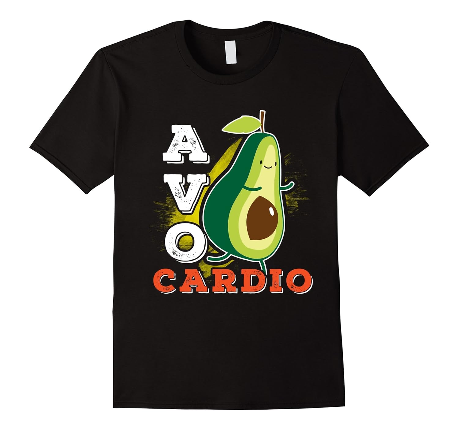 Avocardio Avocado Cardio Exercise Running Funny Cute T-Shirt-CD – Canditee