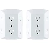 Amazon.com: GE 6-Outlet Extender, Grounded Wall Tap, Adapter Spaced ...