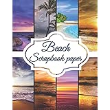 Watercolor Sunset Scrapbook Paper: Scrapbooking Paper size 8.5 "x 11 ...
