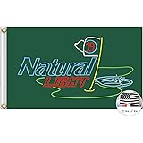 Amazon.com : plttott Naturdays Flag Natural Light Flag Cool Beer Flag ...